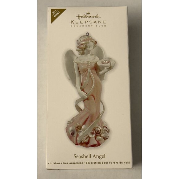 Holiday | 211 Hallmark Keepsake Ornament Seashell Angel Koc Event ...
